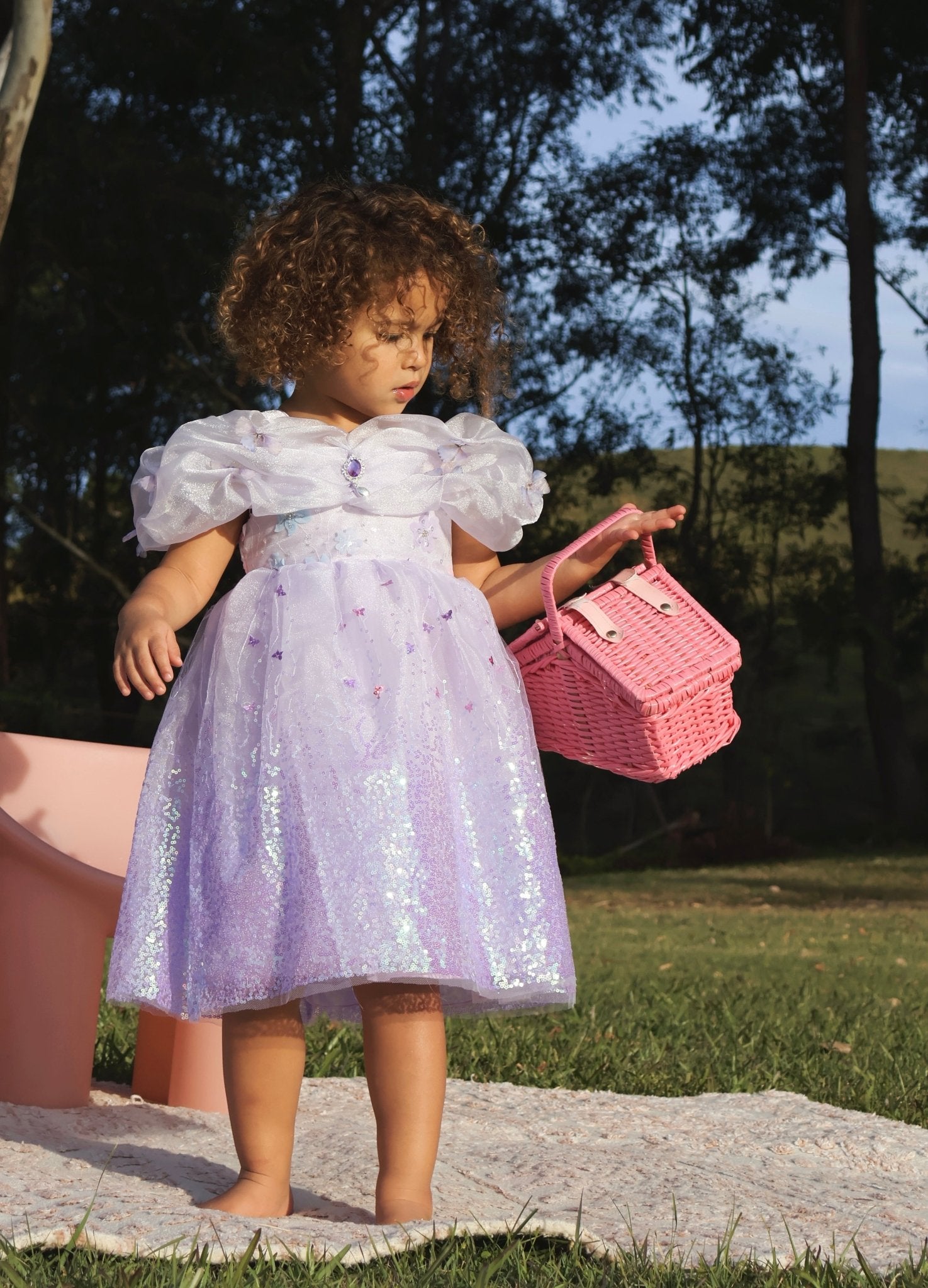 Rapunzel Butterfly Frill Princess Party Dress Costume (Limited Edition ...