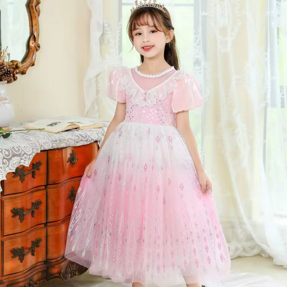 1st Birthday Kids little girls Arabella Daisy Tulle Dress - Baby Pink ...